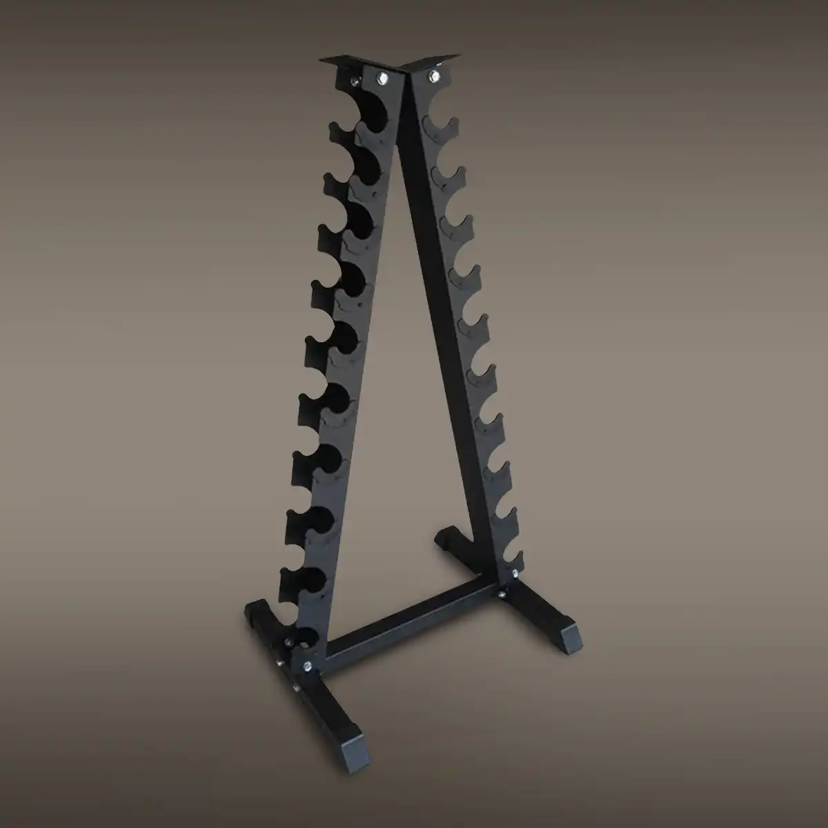 GRIT Dumbbell Vertical Rack | 10 Pair Weight Storage for Gym & Home