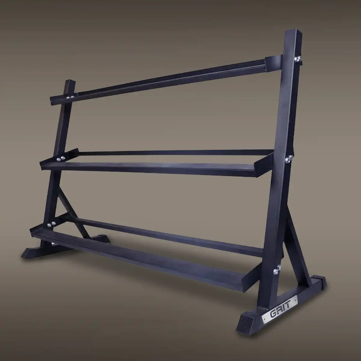 GRIT 3 Tier Dumbbell Rack | Multi-Tier Weight Storage for Gym & Home